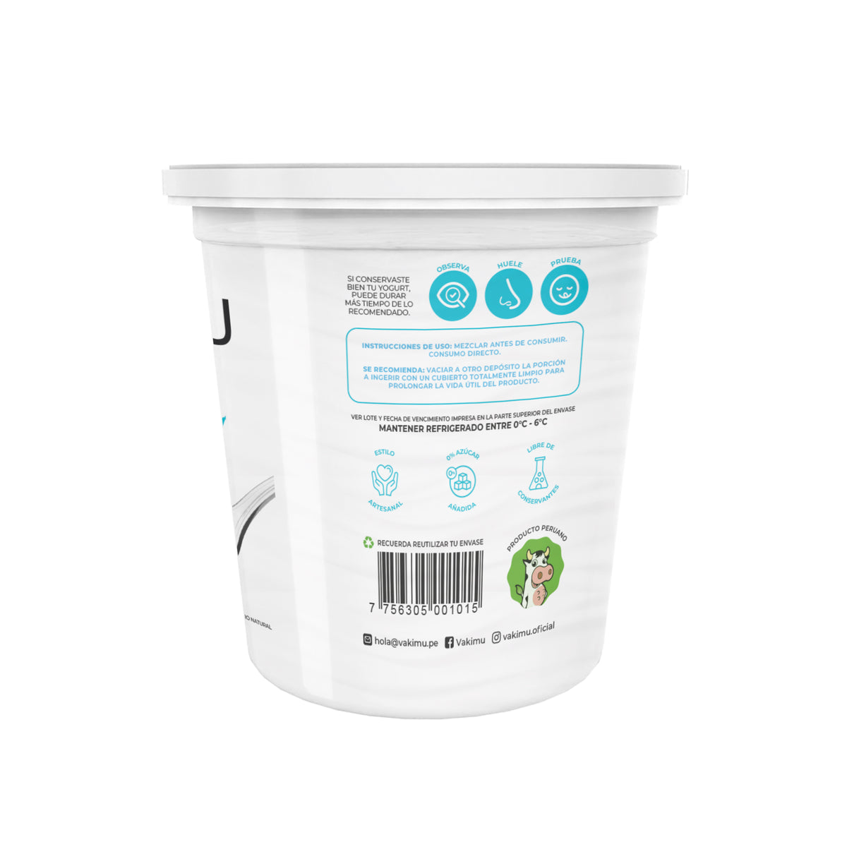 YOGURT BEBIBLE VAKIMU +PRO VAINILLA 350g – Vakimu